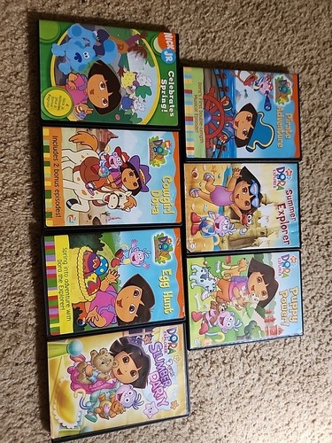Lot of 7 - DORA THE EXPLORER DVD - Nick Jr, Nickelodeon Adventure DVDs ...