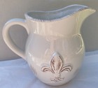 6.5" Teleflora Gifts Fleur De Lis Pitcher Creamy White/ Reddish-Tan | eBay