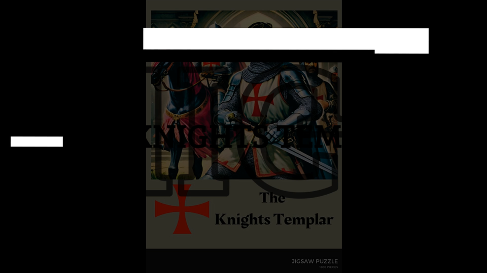 The Knights Templar: 1000 Pieces Puzzle 20x28 inches Fans of Crusades ...