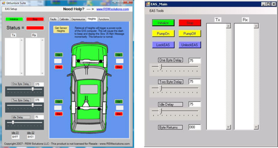 RANGE ROVER P38 KIT RESET DIAGNOSTIC WIRE EAS AIR SUSPENSION LAND ROVER ...
