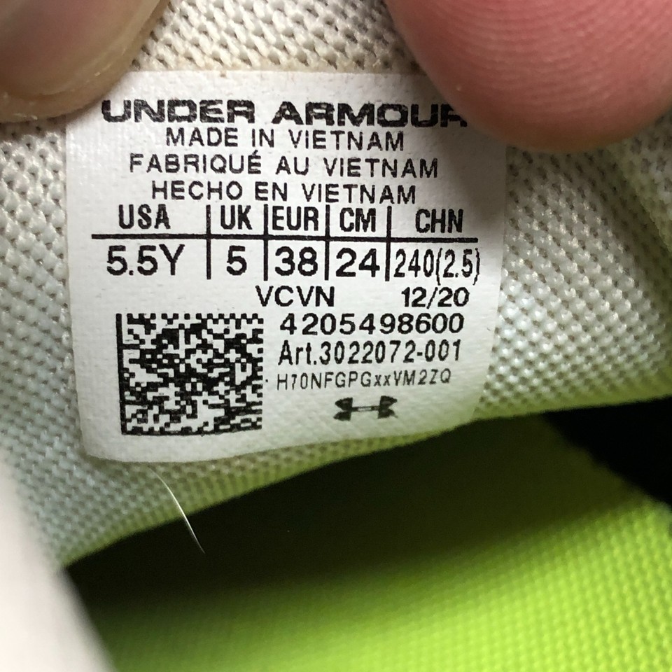 Under Armour Leadoff Low RM JR Baseball Shoe 3022072-001 Black/White ...