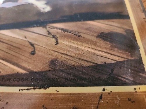 Vintage Original Cooks Beer Tin Over Cardboard Advertising Sign ...