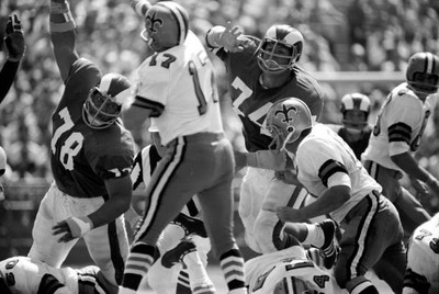 Los Angeles Rams Roger Brown And Merlin Olsen Football Nfl 1967 OLD ...