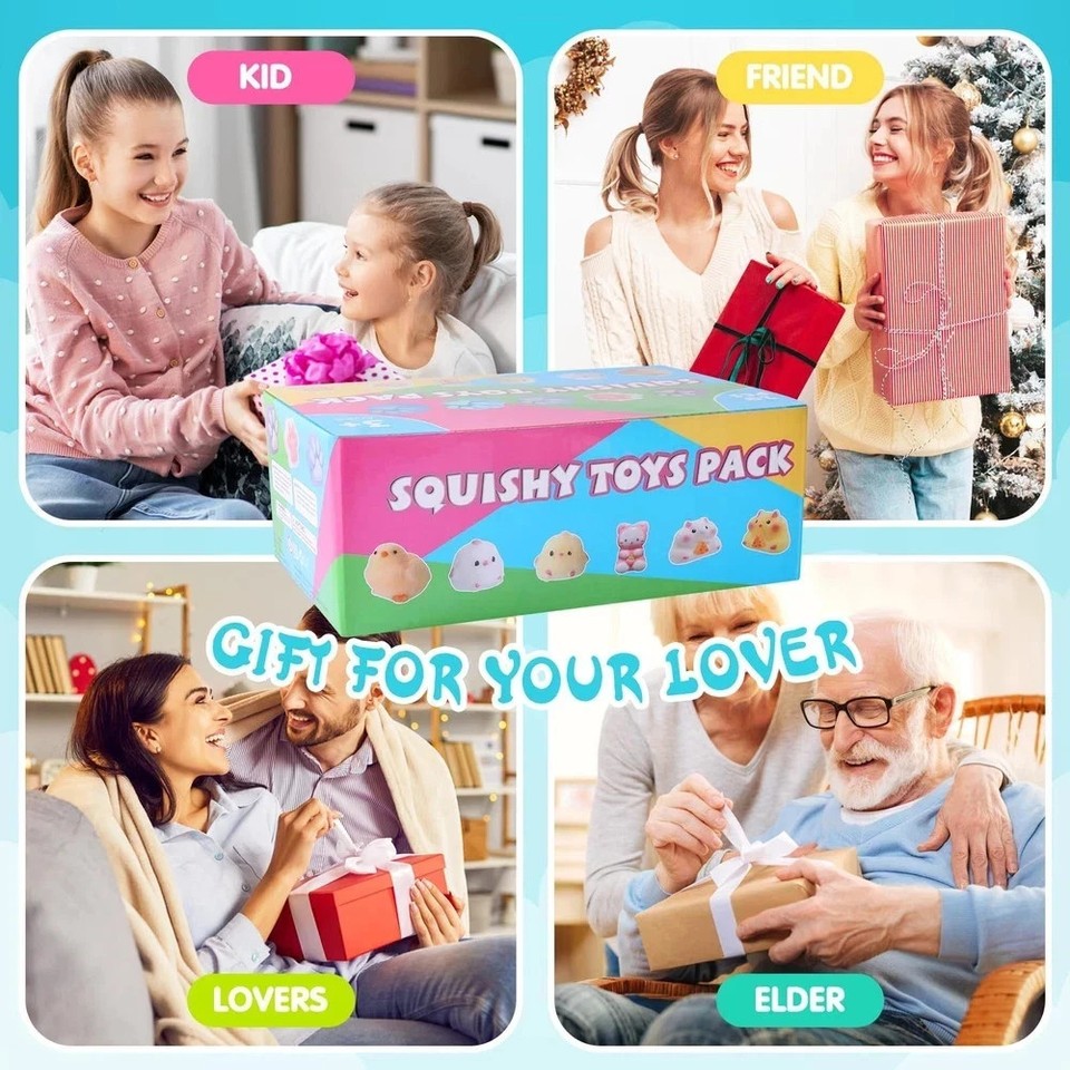 Taba Squishy 20Pack, Fufu Squishy Fidget Toys Kit, Include Squishies Chick Toys, | eBay