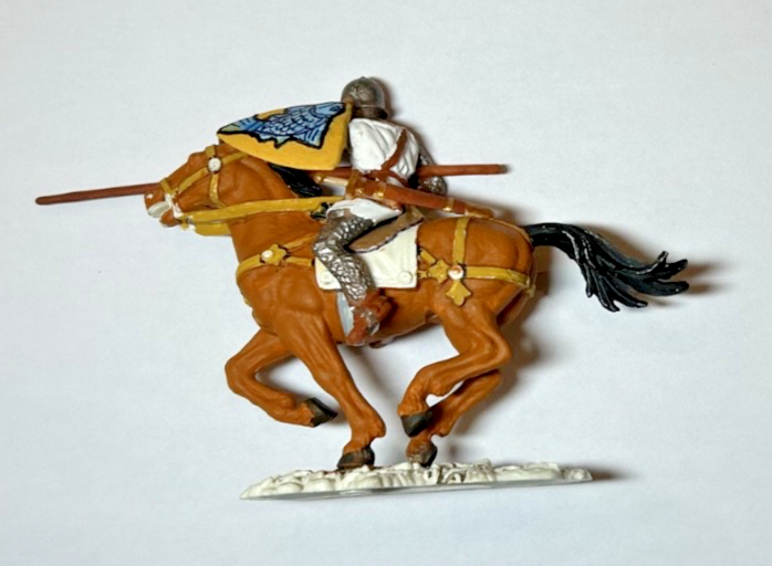 ELASTOLIN Mounted Knight with Lance and Shield CUSTOM PAINTED 70mm lot ...