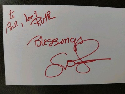 SUSAN SARANDON Authentic Hand Signed Autograph 3X5 CARD - SEXY FAMOUS ...