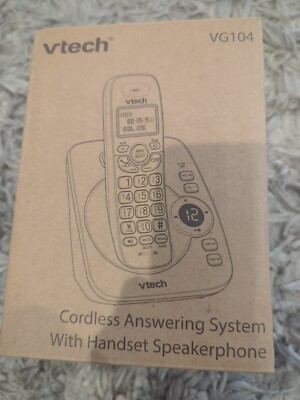 VTech VG104 Cordless Phone with Answering Machine System & Handset ...
