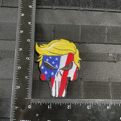 Trump Punisher Skull USA Tactical Morale Patch Hook Loop | eBay