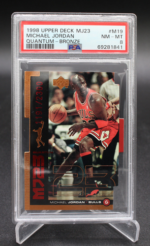 Michael Jordan 1998 Upper Deck Quantum Bronze MJ23 #M19 PSA 8 #d /2300 ...
