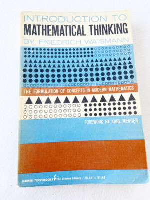 1959 PB Introduction to Mathematical Thinking by Waismann, Friedrich | eBay