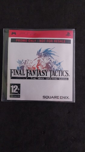 Final Fantasy Tactics The War Of The Lions Sony PSP Promo New! | eBay