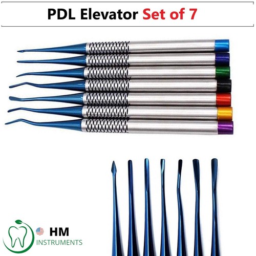 Dental Luxating Elevators PDL Periotome Set Of 7 Root Extracting ...