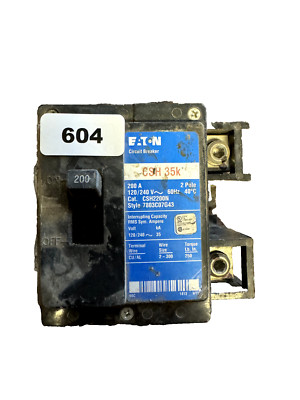 Eaton CSH2200N Circuit Breaker 200 A 2 Pole 120/240 V | eBay