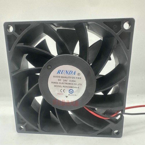 1 PCS RUNDA Fan RD9238B24H-S DC24V 0.80A 9038 9CM 2 wire cooling fan | eBay
