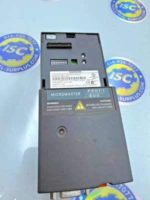 Siemens MICROMASTER 4 PROFIBUS Module 6SE6400-1PB00-0AA0 | eBay