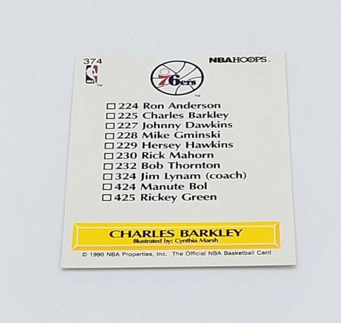 1990-91 NBA Hoops Basketball Charles Barkley Philadelphia 76ers ...