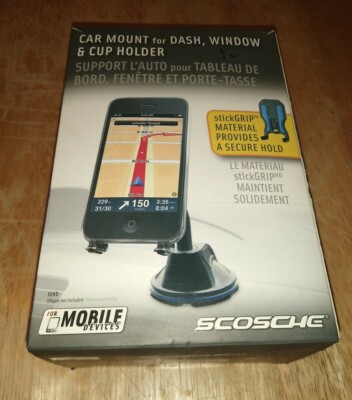 Scosche Dash Dock Windshield Mount Suction Cup for Mobile Phone Device ...