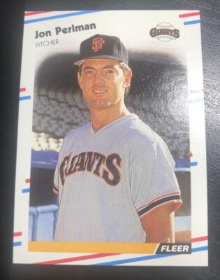 1988 Fleer Jon Perlman San Francisco Giants #93 Baseball Card | eBay
