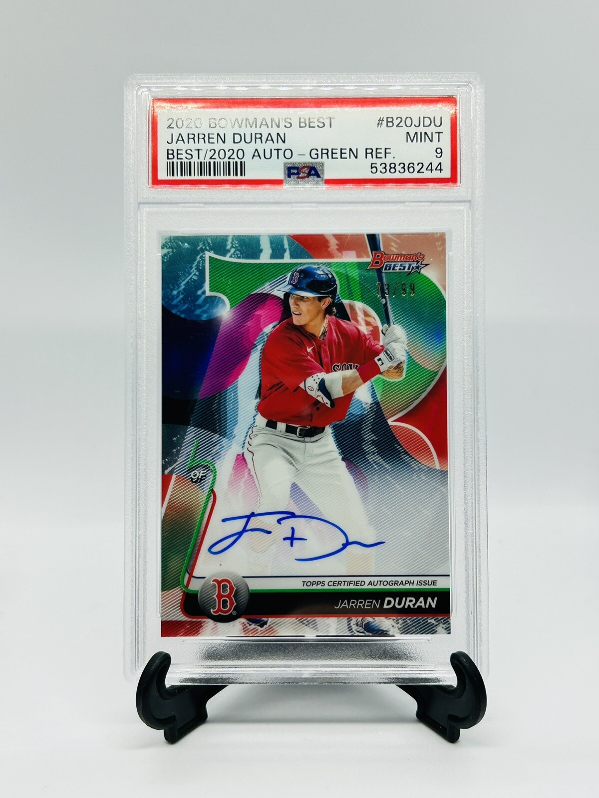 2020 Bowman's Best - Best of 2020 Autographs Jarren Duran #B20-JDU ...