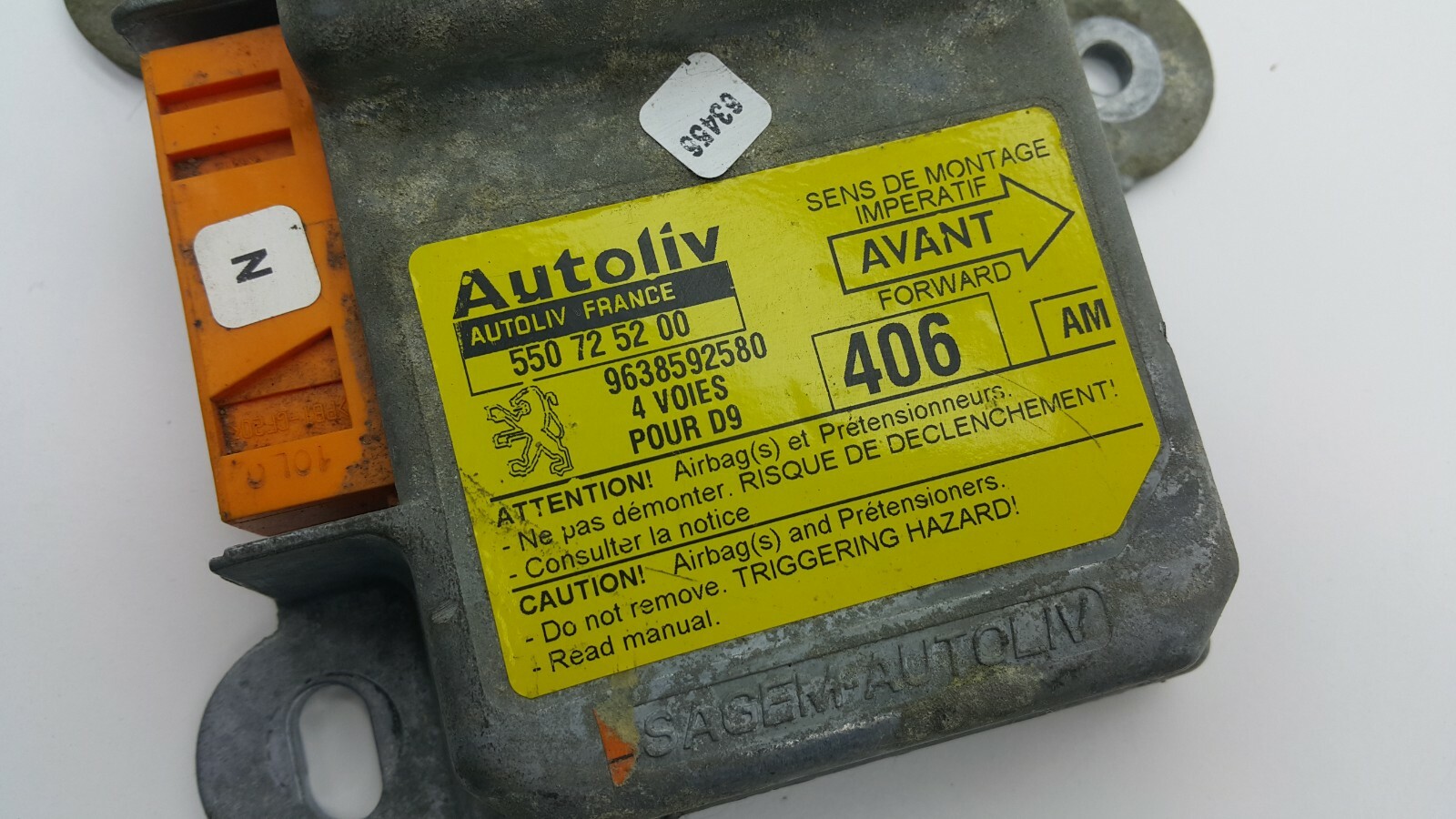 PEUGEOT 406 MODULE 550725200 9638592580 | eBay