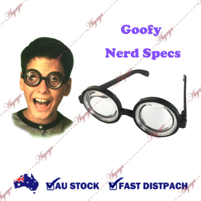 Nerd Round Geek Goofy Nerd Joke Fun Funny Style Party Accessory Mad ...