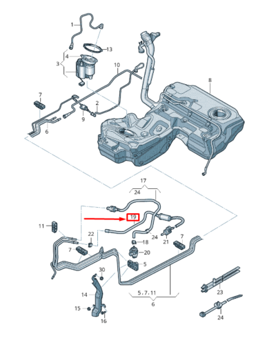 Original AUDI A6 Avant S6 quattro A6L Entlüftungsschlauch 4G0201991R | eBay