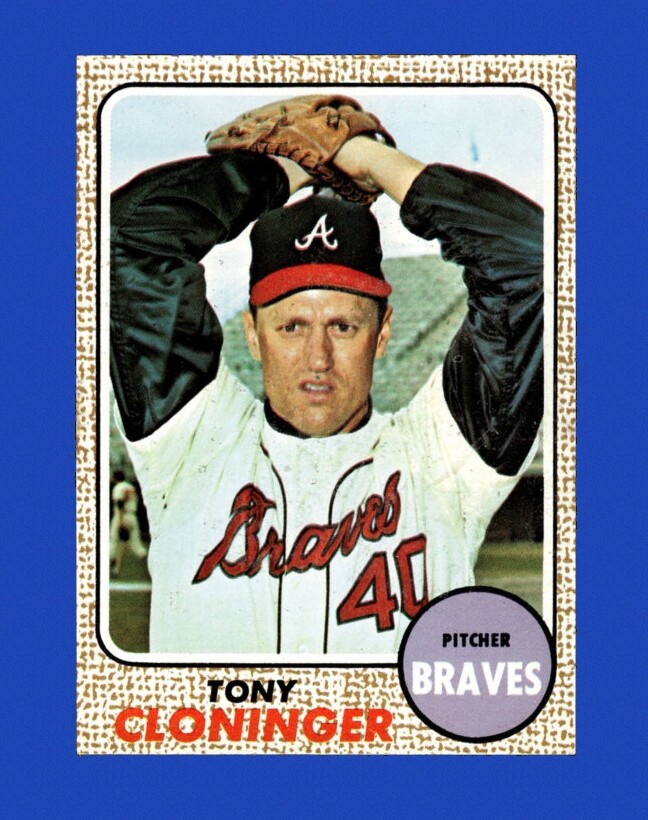 1968 Topps Set-Break # 93 Tony Cloninger NM-MT OR BETTER *GMCARDS* | eBay
