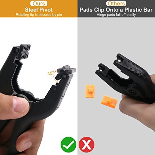 8 Pack 4.5 Inch Plastic Spring Clamps Large Nylon Spring Clips for ...