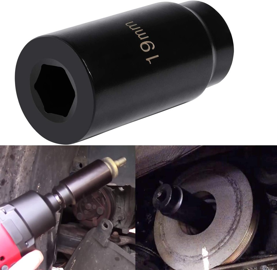 Harmonic Balancer Socket Tool 77080 19mm Crank Bolt Socket | 2 Year ...