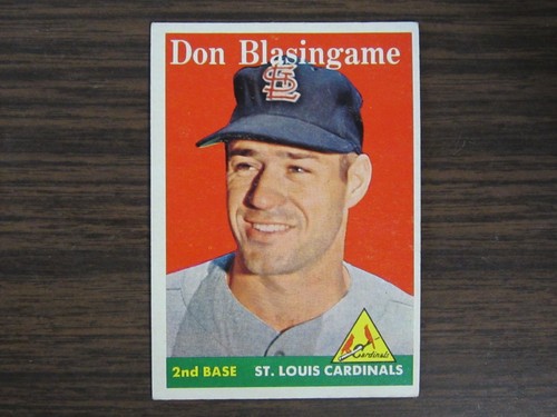 1958 Topps # 199 Don Blasingame Card St Louis Cardinals | eBay