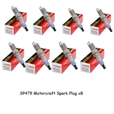 Set of 8 OEM FORD Motorcraft SP479X Spark Plugs AGSF22WM Platinum 4.6L ...