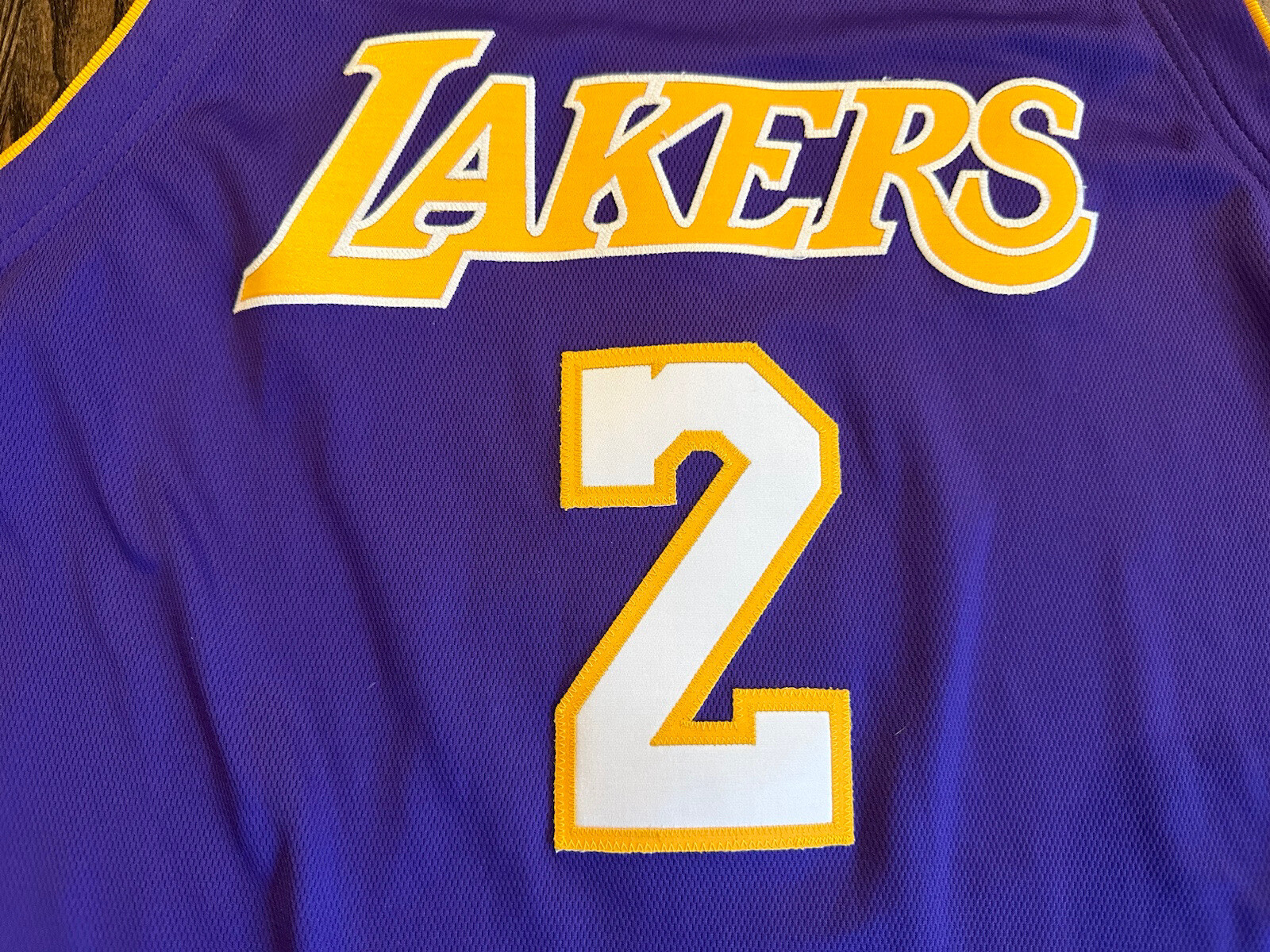 2002-2003 DEREK FISHER #2 LA Lakers NIKE Pro Cut Game Jersey Autograph ...