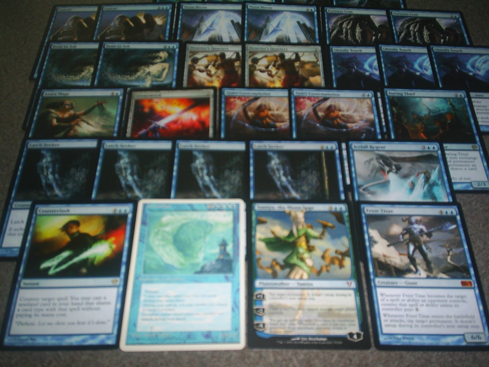 MTG Magic TAMIYO, the MOON SAGE DECK Icefall Regent Frost Titan Latch ...