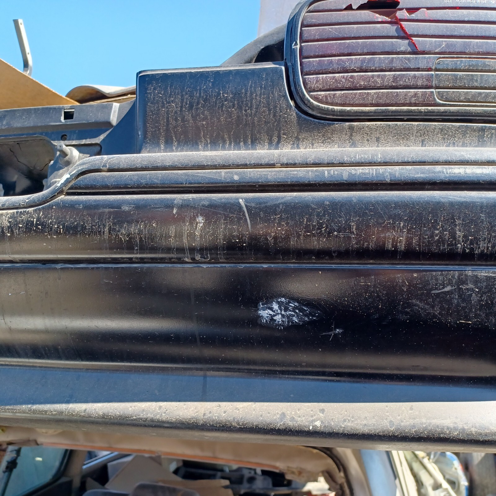 94 95 96 Impala SS Rear Bumper USED Black Imperfections Damaged cover ...