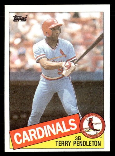 Terry Pendleton 1985 Topps Rookie Card #346 St. Louis Cardinals | eBay
