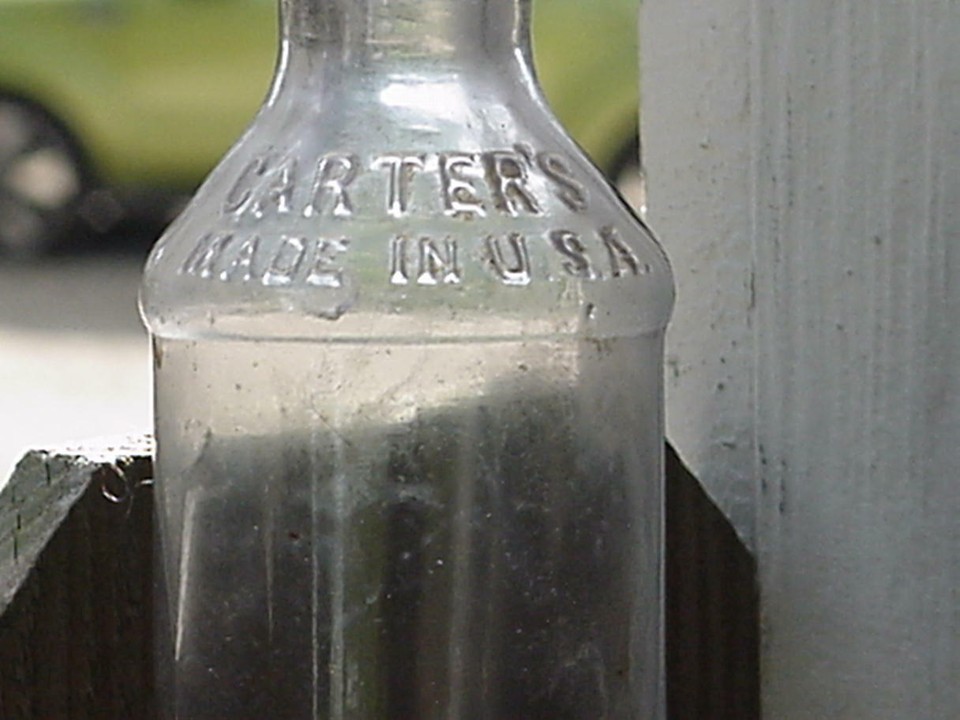 CLEAR CARTERS BIMAL EMBOSSED MASTER INK BOTTLE | eBay