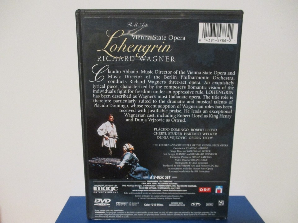 Wagner - Lohengrin - Claudio Abbado - 2 DVD Set - MINT condition - ED22 ...