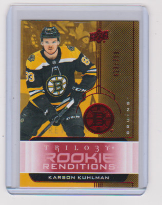 2019 2019-20 UPPER DECK TRILOGY KARSON KUHLMAN ROOKIE RENDITIONS RED ...