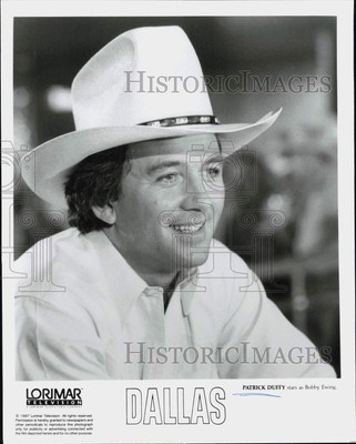 1987 Press Photo Actor Patrick Duffy Stars as Bobby Ewing in "Dallas ...