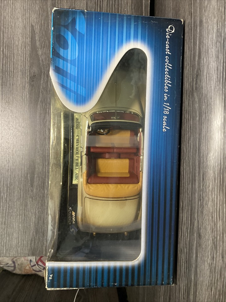 1950 CHEVROLET BEL AIR CONV. 1/18 MIRA/SOLIDO VINTAGE DUSTY LOOK NIB ...