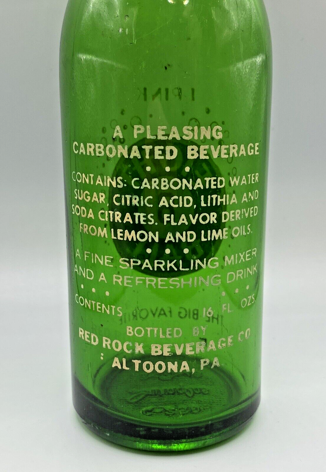 Vintage 8 Ball 16 oz. Green Soda Bottle Red Rock Beverage Co. Altoona ...