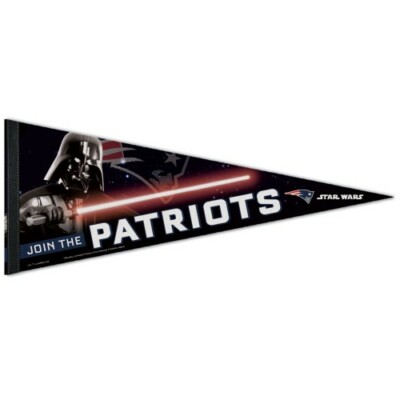 NEW ENGLAND PATRIOTS STAR WARS DARTH VADER PREMIUM PENNANT 12"X30 ...