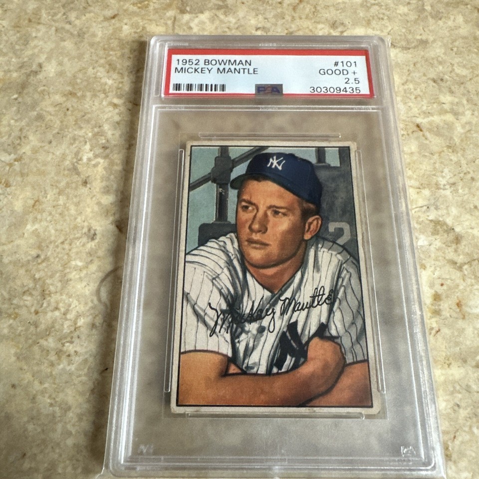 MICKEY MANTLE 1952 BOWMAN PSA 2.5 ! *CENTERED/*NEW SLAB BEAUTY/*HUGE ...