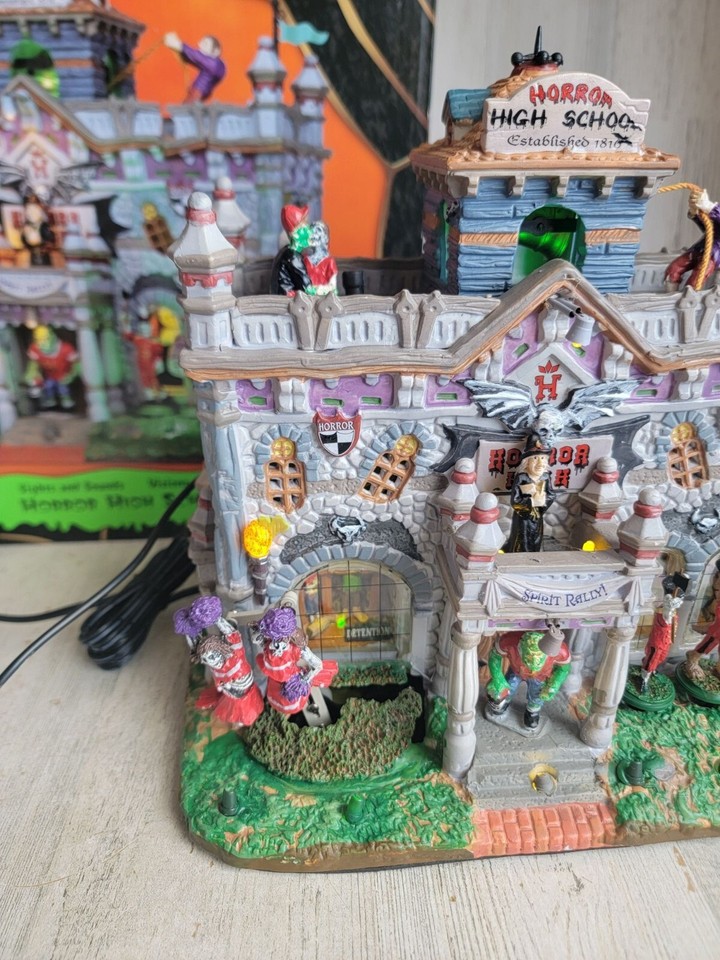 Lemax NEW Horror High School spooky town Halloween Village | eBay