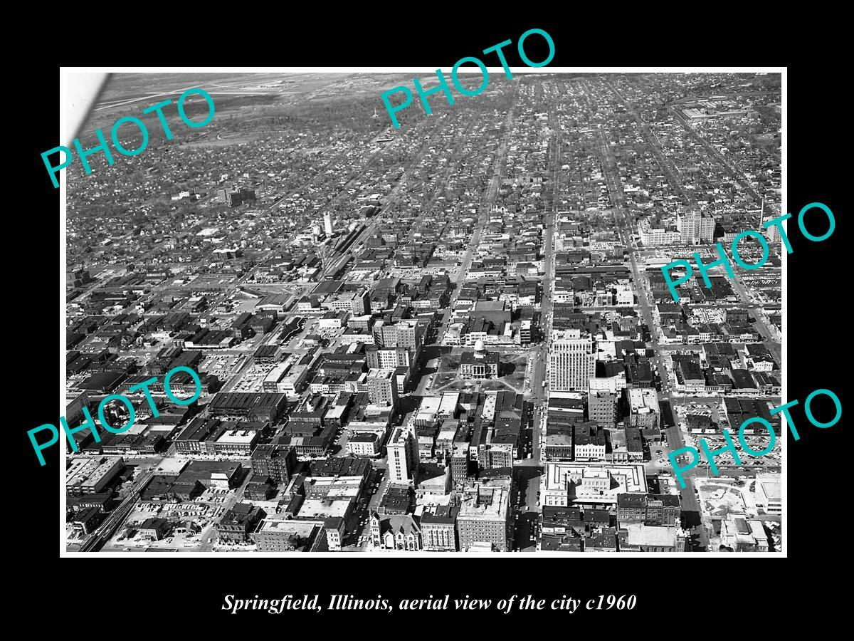 Old Aerial Photos Of Springfield Illinois Old State Capitol In