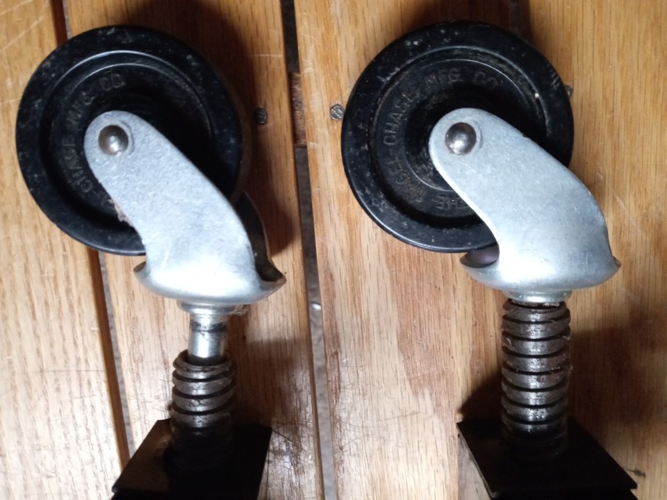 Craftsman Table Saw 113 series Caster Wheel Kit for Tapered Leg Stand w ...