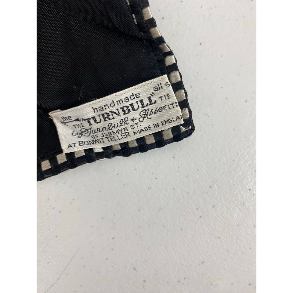 VTG Men Turnbull & Asser Bonwit Teller England handmade silk geometric ...