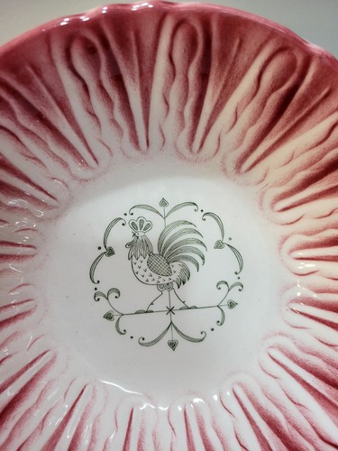 Vintage 1960's Scio Pottery Provincial Rooster Weathervane Serving Bowl ...