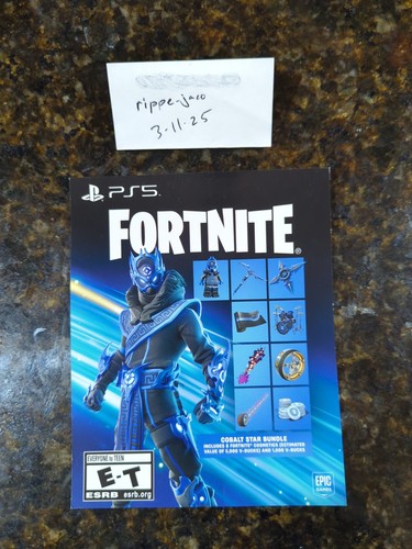 PS5 Fortnite Exclusive Cobalt Star Bundle Code + 1000 V Bucks | eBay