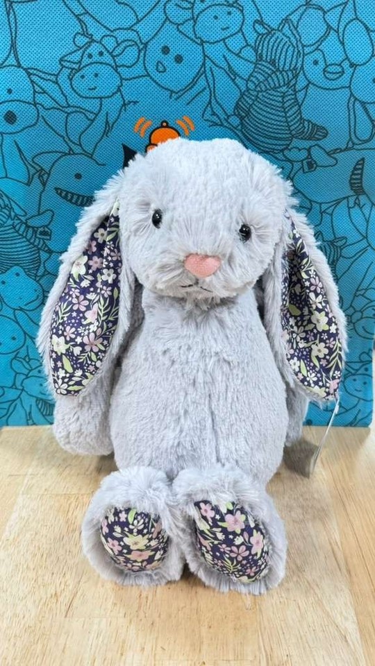 NEW with tag Jelly cat Medium Blossom Silver Bunny ‘Bloom | eBay